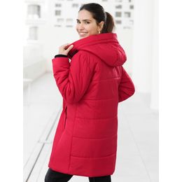 Langjacke Classic Basics, Damen, Gr. 44, rot, 100% Polyester, Wattierung:100% Polyester, unifarben, Jacken Langjacke