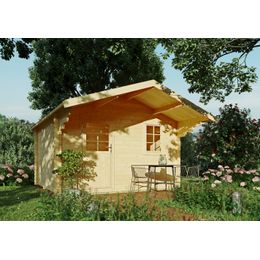 Gartenhaus Kiehn-Holz "Finkenberg", beige (naturbelassen), Fu&szlig;boden im Gartenhaus, ohne Dacheindeckung, Holzwerkstoff, Gartenh&auml;user, Gartenhaus