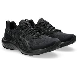 Laufschuh asics "GEL-CONTEND 9", Damen, Gr. 40, schwarz (schwarz, graphite grau), Synthetik, Textil, Schuhe Laufschuh, mehr D&auml;mpfung, Topseller