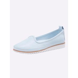 Slipper Andrea Conti, Damen, Gr. 41, blau (hellblau), Glattleder, Leder, Schuhe Slipper