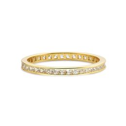 Fingerring Bruno Banani "Schmuck Geschenk Silber 925 Damenring Memoire Regenbogen" Gr. 56, gold (gelbgoldfarben, kristallwei&szlig;), Fingerringe, Damen, 56, Silber 925 (Sterlingsilber), 2,4mm, Fingerring, mit Zirkonia (synth.)