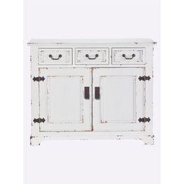 Kommode HEINE HOME, wei&szlig; (wei&szlig;, gewischt), B:95cm H:77cm T:33cm, MDF, Sideboards, Kommode