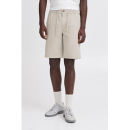 Shorts Blend "BHMORGAN-shorts", Herren, Gr. XL, N-Gr, ash, Web, Obermaterial: 97% Baumwolle, 3% Elasthan, unifarben, regular fit kn&ouml;chellang, Hosen Shorts