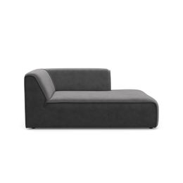 Ottomane OTTO HOME "Merid Chaiselongue, Ma&szlig;e B/T/H: 100/162/70 cm", grau (anthrazit), B:100cm H:70cm T:162cm, Struktur fein (100% Polyester);Samtoptik (100% Polyester);Samtcord (92% Polyester, 8% Polyamid), Sofas, Ottomane, als Modul oder separat verwendbar, f&uuml;r individuelle Zusammenstellung