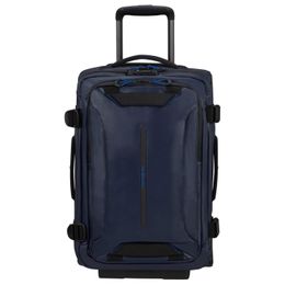 Reisetasche Samsonite "ECODIVER DUFFLE/WH 55/20 L 35CM DF", Damen, Gr. B/H/T: 35cm x 55cm x 23cm, blau (blau nights), PET, Taschen Reisetasche, Travelbag Reisetasche Weichgep&auml;ck Laptopfach