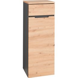 Aktenschrank Innostyle, grau (artisan eiche, graphit), B:45cm H:122cm T:38cm, Dekorfolie, FSC-zertifizierter Holzwerkstoff, Hartfaserplatte, Holzwerkstoff, Kunststoff, MDF, Schr&auml;nke, Aktenschrank