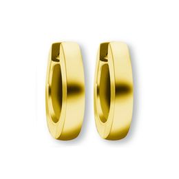 Paar Creolen ONE ELEMENT "Ohrringe Creolen aus 585 Gelbgold &Oslash; 12,0 x 2,0 mm", gold, Ohrringe, Damen, Gelbgold 585, Paar Creolen