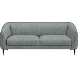 2,5-Sitzer FLEXLUX "Belle Designsofa, Couch, bequem durch Kaltschaum im Sitz", blau (sky blau), B:188cm H:74cm T:89cm, 62% Polyester/17%Cotton/14%Viscose/7%linen, Sofas, 2 5-Sitzer, Skandinavisches Design, In hochwertiger Verarbeitung