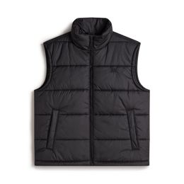 Steppweste Vans "MTE Hillgate Vest", Herren, Gr. XL, schwarz, Obermaterial: 100% Polyester, normal, Westen Steppweste, aus Polyester, mit Eingrifftaschen, mit Rei&szlig;verschluss