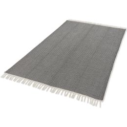 Sch&ouml;ner Wohnen Kollektion Teppich "Cottage 6051", grau (dunkelgrau), B:160cm H:5mm L:230cm, Baumwolle, SCH&Ouml;NER WOHNEN-KOLLEKTION, Teppiche, Teppich