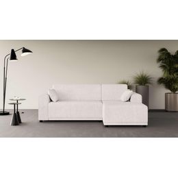 Ecksofa Home Affaire "TAMMO", beige (creme), B:233cm H:80cm T:162cm, 100% Polyester, Sofas, Ecksofa, L-Form