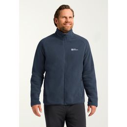 Fleecejacke Jack Wolfskin "WALDSTEIG FZ M", Herren, Gr. XXL (58), blau (midnightsky), Obermaterial: 100% Polyester. Futter: 100% Polyester, Jacken Fleecejacke