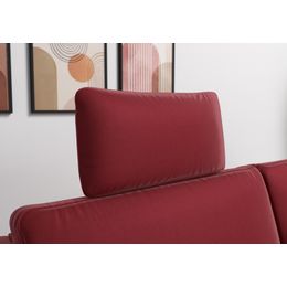 Sit & More Kopfst&uuml;tze SIT & MORE "Olsen", rot, B:50cm H:25cm T:12cm, 100% Polyester, Polsterauflagen, Kopfst&uuml;tze