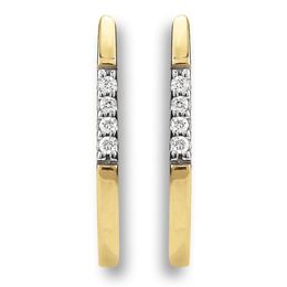Paar Ohrstecker ONE ELEMENT "0.03 ct Diamant Brillant Ohrringe Ohrstecker aus 585 Gelbgold", gold, Ohrringe, Damen, Gelbgold 585, Paar Ohrstecker