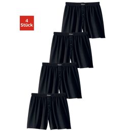 Weiter Boxer Le Jogger, Herren, Gr. 3, 4 Stk., schwarz, Jersey, Obermaterial: 100% Baumwolle, unifarben, bequem, Unterhosen Weiter Boxer, aus angenehm weicher Baumwoll-Qualit&auml;t, Topseller