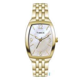 Quarzuhr Timex "CHARLOTTE", gold (goldfarben), Armbanduhren, Damen, Quarzuhr, Armbanduhr, Damenuhr, Metallarmband, analog