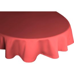 Tischdecke WIRTH "NEWBURY" Gr. 1, rot, B:120cm L:160cm, Baumwolle, Polyester, Tischdecken, Tischdecke, oval