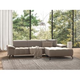 Sit & More Ecksofa SIT & MORE "Cool L-Form", grau (elephant), B:290cm H:79cm T:185cm, Sofas, Ecksofa, wahlweise mit Kopfteilverstellung und Vorziehsitz, motorisch