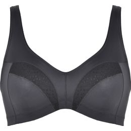 Soft-BH Naturana "Comfort Straps", Damen, Gr. 95, Cup B, schwarz, Obermaterial: 81% Polyamid, 19% Elasthan. Einsatz: 90% Polyamid, 10% Elasthan, unifarben, bequem, BHs Soft-BH, nahtlose Cups, breite Tr&auml;ger, ohne B&uuml;gel, elastisch, bequem, feminin