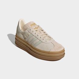 Sneaker adidas originals "GAZELLE BOLD", Damen, Gr. 38,5, grau one, cream wei&szlig;, cream wei&szlig;, Leder, Schuhe Sneaker, Topseller