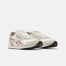Sneaker Reebok CLASSIC "CLASSIC AZ", Damen, Gr. 39, chalk, classic beige, trek grau, Leder, Synthetik, Textil, Schuhe Sneaker, mit Leo-Print