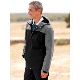 Funktionsjacke Catamaran, Herren, Gr. 52, grau (grau, meliert), 94% Polyester, 6% Elasthan, unifarben, Jacken Funktionsjacke