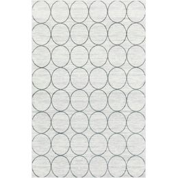 Teppich "Titan Trellis, LAGERR&Auml;UMUNG", beige (elfenbeinfarben, hellgrau), B:152cm H:13mm L:244cm, Polypropylen (PP), MyFlair M&Ouml;BEL & ACCESSOIRES, Teppiche, Teppich, Kurzflor, gewebt, modernes Design, Motiv Kreise