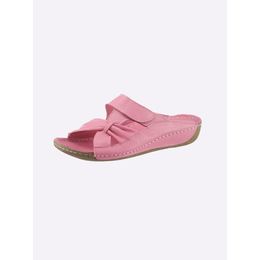 Pantolette Andrea Conti, Damen, Gr. 39, rosa (altrosa), Glattleder, Schuhe Pantolette