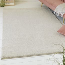 Hochflor-Teppich OTTO HOME "Yvaine, auch als L&auml;ufer erh&auml;ltlich", beige, B:200cm H:25mm L:290cm, Polyester, Teppiche, Hochflor-Teppich, Langflor, Shaggy, dichter weicher Hochflor, meliert, Wohnzimmer