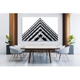 XXL-Wandbild queence "Akustikbild Geometrisch Geb&auml;ude", farbe bild(er): grau, B:150cm H:100cm T:2,5cm, Polyester, Bilder, XXL-Wandbild, Einfache Akustikl&ouml;sung ohne Bauma&szlig;nahme, Schalld&auml;mmung, Paneele