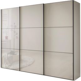 Schwebet&uuml;renschrank Wiemann "Phoenix, Made in Germany, modernes Design, Highlight, Blickfang", champagner, dekor, B:279cm H:217cm T:67cm, Schr&auml;nke, Schwebet&uuml;renschrank, maximaler Staurraum, inkl.Einlegeb&ouml;den, W&auml;scheb&ouml;den u. D&auml;mpfer