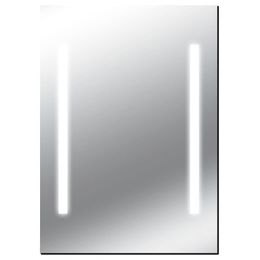 LED-Lichtspiegel Jokey "Sirius I", silber (silberfarben), B:50cm H:70cm T:5,5cm, Spiegel, LED-Lichtspiegel