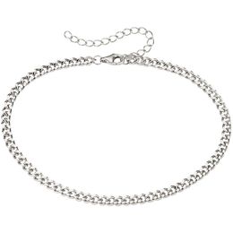 Fu&szlig;kette "Schmuck Geschenk Silber 925 Panzerfusskettechen", silber (silberfarben), ANISTON JEWELRY & WATCHES, Fu&szlig;ketten, Damen, Silber 925 (Sterlingsilber), Fu&szlig;kette