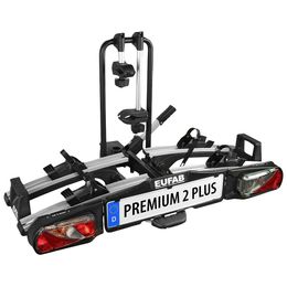 Kupplungsfahrradtr&auml;ger Eufab "PREMIUM 2 PLUS", schwarz, B:115cm H:67cm T:61cm, Fahrradtr&auml;ger, Kupplungsfahrradtr&auml;ger, abschlie&szlig;bar