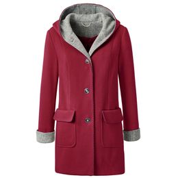 Anorak Casual Looks, Damen, Gr. 21, rot (kirsche), 100% Polyester, unifarben, Jacken Anorak