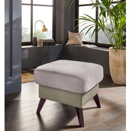 Hocker exxpo - SOFA FASHION "Samso", braun (hellbraun, cappu), B:57cm H:47cm T:57cm, Hocker, Hocker