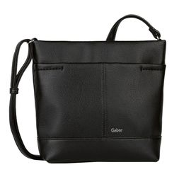 Umh&auml;ngetasche Gabor "Lenea", Damen, Gr. B/H/T: 29cm x 27cm x 7,5cm, schwarz, Polyurethan, clean, gepflegt, unifarben, Taschen Umh&auml;ngetasche, aus leicht genarbtem Lederimitat mit dekorativen Ziern&auml;hten