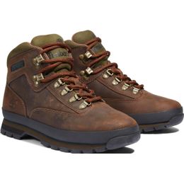 Wanderschuh Timberland "Euro Hiker F/L", Herren, Gr. 41,5, braun (dunkelbraun), Leder, Schuhe Wanderschuh