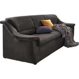 3-Sitzer DOMO collection "Lale formsch&ouml;nes und komfortables Sofa, zeitlos und elegant", grau (anthrazit), B:198cm H:88cm T:93cm, Microfaser PRIMABELLE (100% Polyester);Struktur grob (85% Polyester, 15% Polyacryl);Struktur (100% Polyester), Sofas, 3-Sitzer, optimal f&uuml;r kleinere R&auml;ume