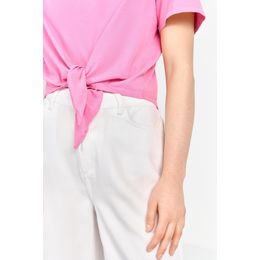 Kurzarmshirt RICHROYAL, Damen, Gr. XL, rosa (bubblegum pink), Single Jersey, Obermaterial: 100% Baumwolle, unifarben, klassisch kurz, Rundhals, eingesetzt,&Auml;rmel ohne &Auml;rmelschlitz abgesteppte Kante, Shirts Kurzarmshirt, Mit Rundhalsausschnitt