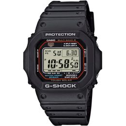 Funkchronograph Casio G-SHOCK, schwarz (schwarz, rot), Armbanduhren, Herren, Funkchronograph, Solaruhr, Armbanduhr, Herrenuhr,digital,bis 20bar wasserd.Resinarmband