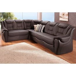 Sit & More Ecksofa SIT & MORE "Bellevue L-Form", braun (mokka), B:265cm H:94cm T:215cm, PRIMABELLE-Microfaser (100% Polyester);SOFTLUX-Kunstleder;Luxus-NaturLEDER, Sofas, Ecksofa, wahlweise mit Bettfunktion