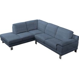 Ecksofa Egoitaliano "Shakira, Design und Sitzkomfort auf hohem Niveau, tolle Details", blau (ice lake), B:240cm H:84cm T:212cm, Luxus-Micofaser Lederoptik (100% Polyester) ist ein neues technisches Gewebe mit einem visuellen und taktilen Aspekt, der dem Nubuk sehr nahe kommt, mit innovativen Eigenschaften. Seine au&szlig;erordentliche Weichheit kommt von einem exklusiven Produktionsprozess, der Unreinhe
