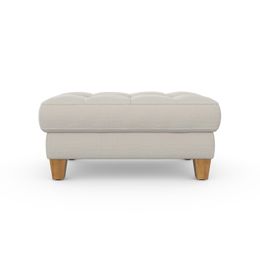 Sit & More Stauraumhocker SIT & MORE "Westham", beige (creme), B:101cm H:47cm T:66cm, 90% Polyester 10%Polyamid, Hocker, Stauraumhocker, wahlewise mit/ohne Federkern