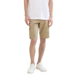 Bermudas Tom Tailor, Herren, Gr. 29, N-Gr, beige (chinchilla), Obermaterial: 97% Baumwolle, 3% Elasthan, unifarben, regular fit kniefrei, Hosen Bermudas, Sommerhose