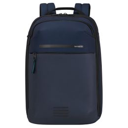 Laptoprucksack Samsonite "MODERNY 15,6 Zoll", Gr. B/H/T: 28cm x 44cm x 18cm, blau, Textil, Rucks&auml;cke Laptoprucksack, Gesch&auml;ftsrucksack, Freizeitrucksack mit vielen F&auml;chern