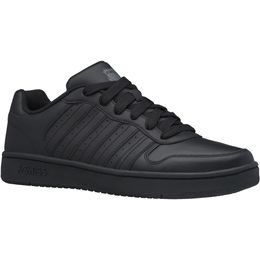 Sneaker K-Swiss "Court Palisades", Herren, Gr. 40, schwarz, Leder, Schuhe Sneaker