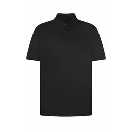 Poloshirt Bugatti, Herren, Gr. XL, 290, schwarz, 50% Baumwolle, 50% Polyester, unifarben, regular fit, ohne Ausschnitt, B&uuml;ndchen, Shirts Poloshirt, mit Brusttasche