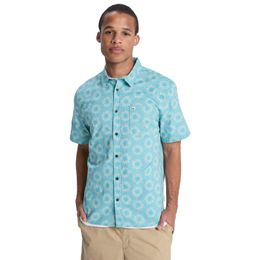 Kurzarmhemd Quiksilver "Apero Classic", Herren, Gr. L, US-Gr&ouml;&szlig;en, aqua ocean mayhem 32, Obermaterial: 100% Walkfrottier;, Hemden Kurzarmhemd