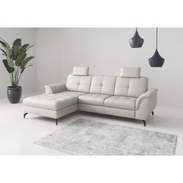 Sit & More Ecksofa SIT & MORE "Zora", reinwei&szlig;, B:262cm H:92cm T:164cm, Sofas, Ecksofa